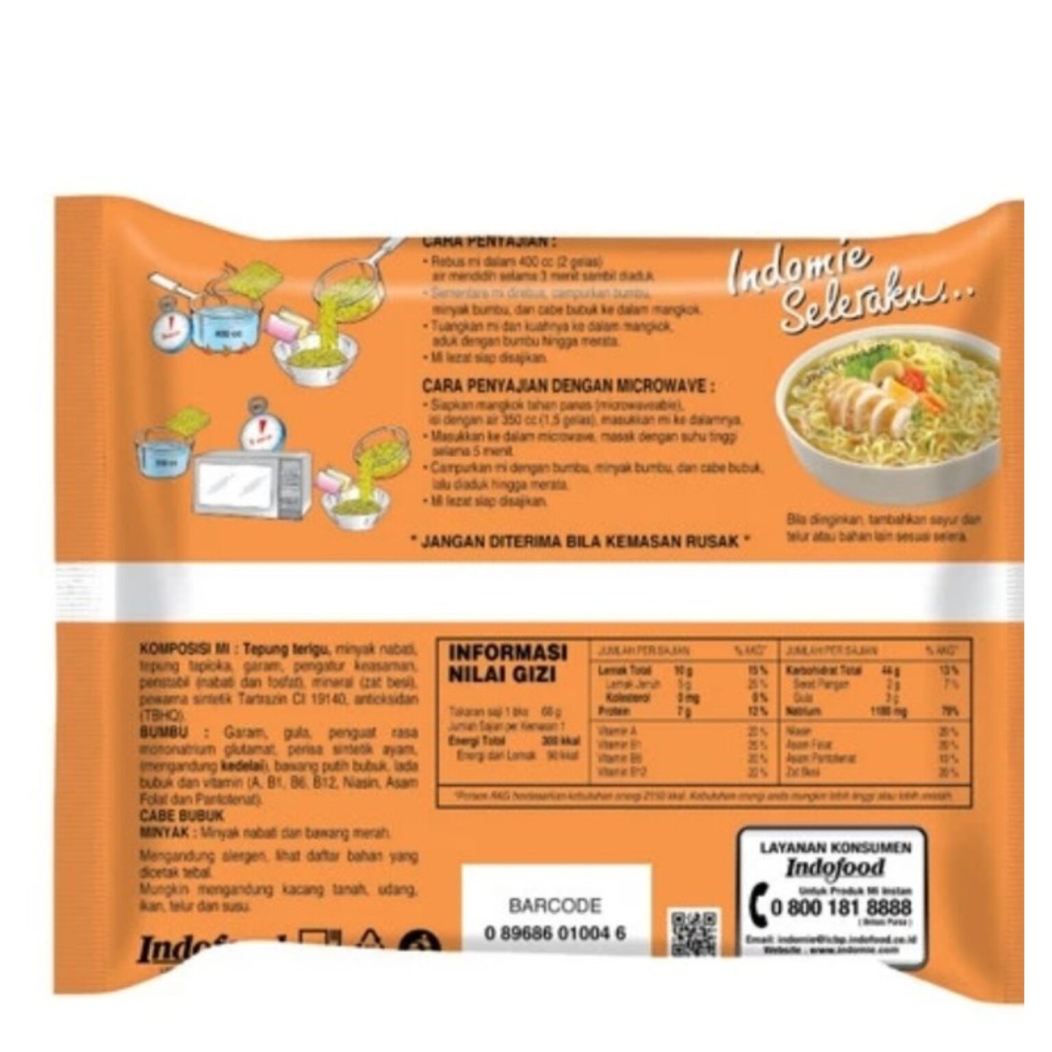 Indomie Mi Goreng Rendang Spicy Beef Flavour Instant Noodles– 91 g – 40 ...