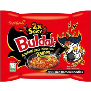 SAMYANG Spicy Hot (2x Spicy) Chicken Flavour Ramen Noodles 140gr - 5 ...