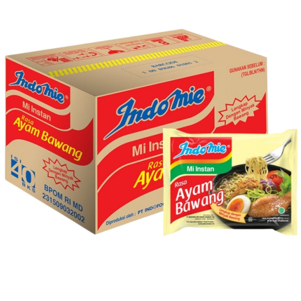 Indomie Ayam Bawang Chicken Onion Soup Instant Noodles (Pack of 40 ...