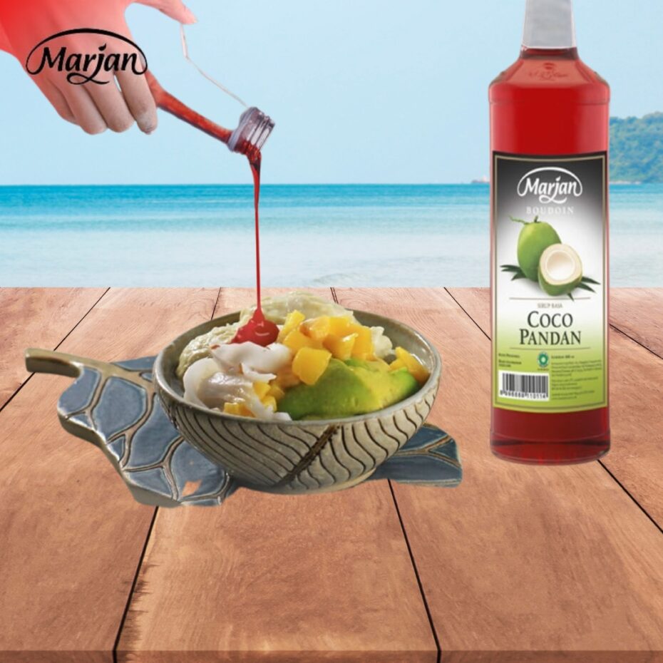Marjan Boudoin Coco Pandan Syrup 460ml – Authentic Indonesian Halal ...